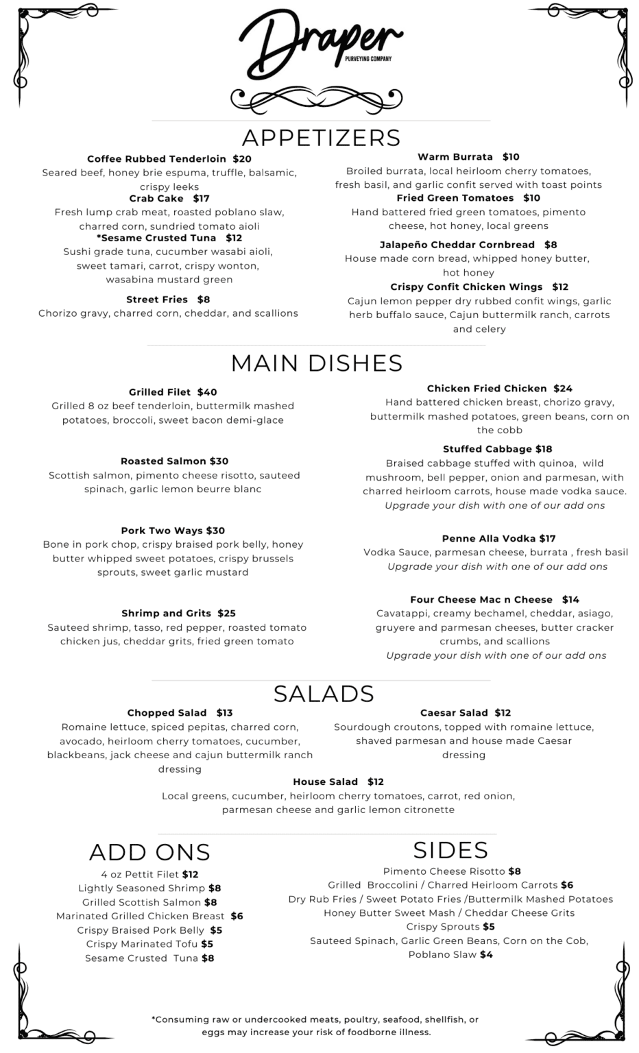 Food | Draper Greenville - Restaurant