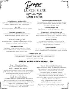 Food | Draper Greenville - Restaurant