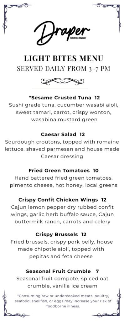 Food | Draper Greenville - Restaurant