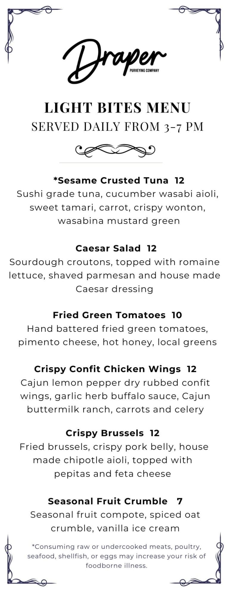 Food | Draper Greenville - Restaurant