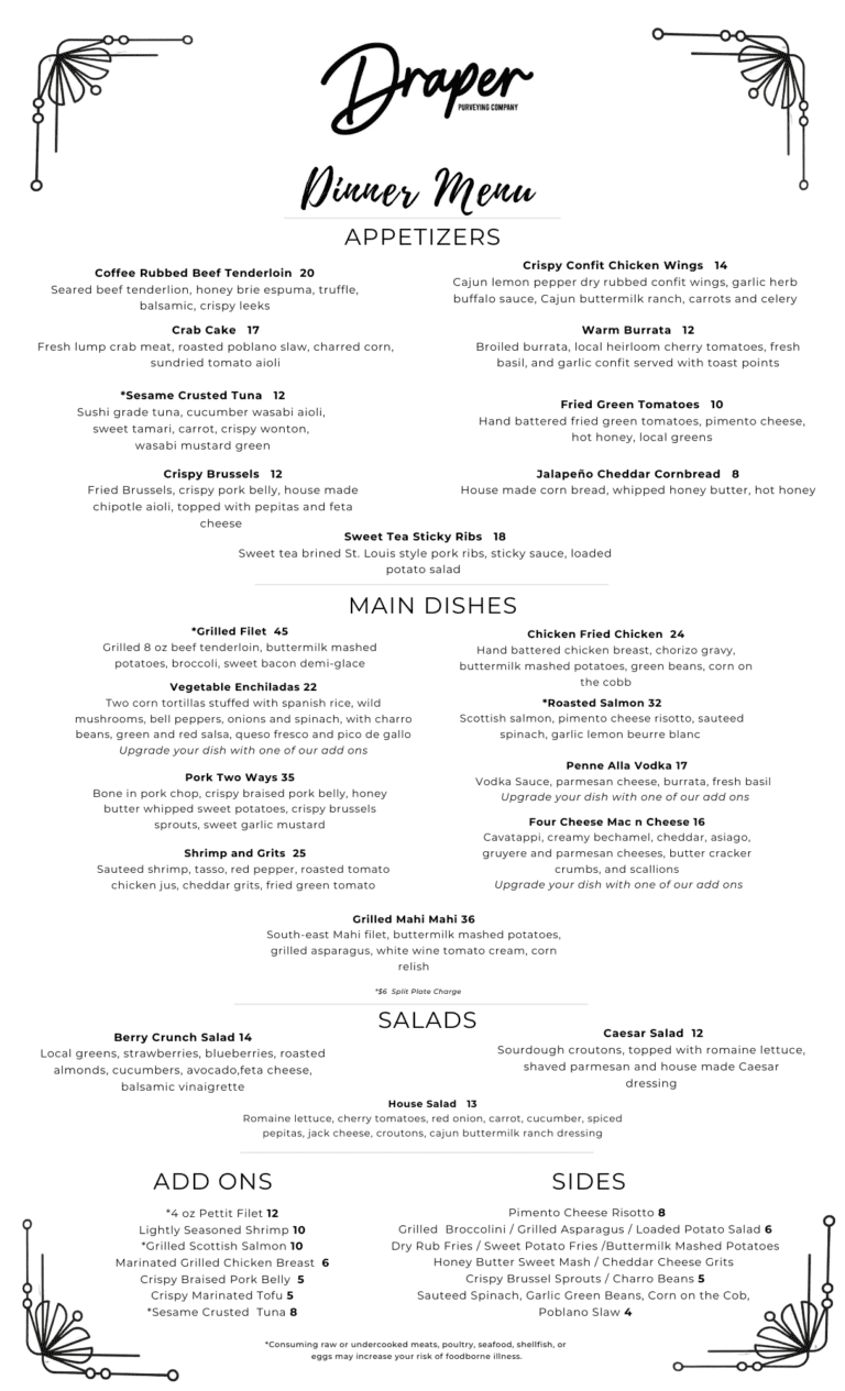 Food | Draper Greenville - Restaurant