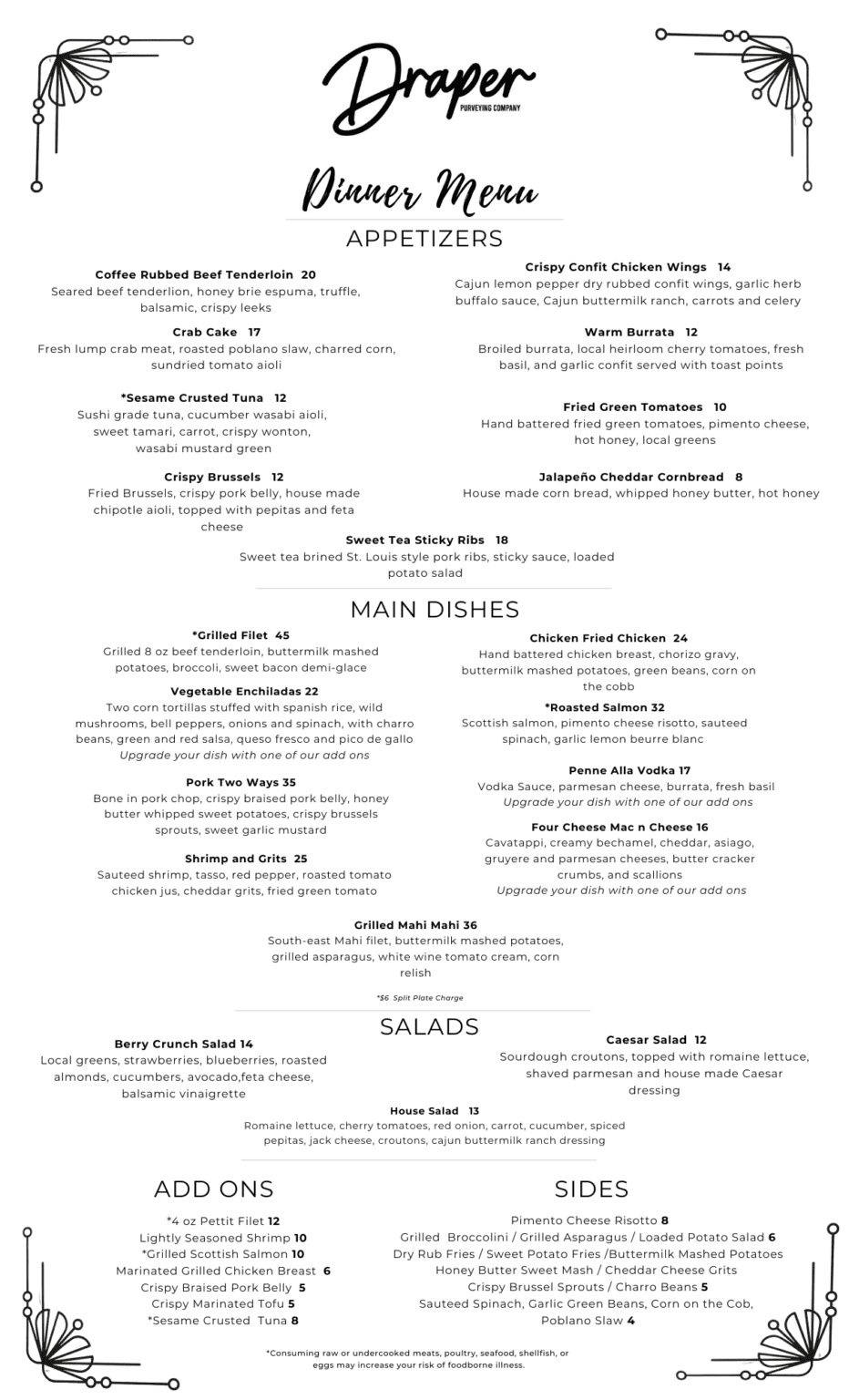 Food | Draper Greenville - Restaurant