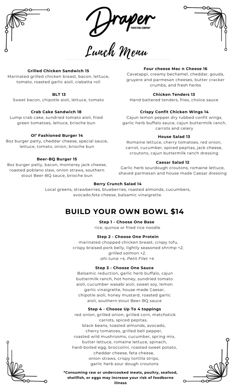 Food | Draper Greenville - Restaurant