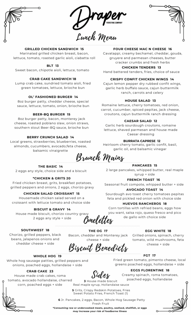 Food | Draper Greenville - Restaurant