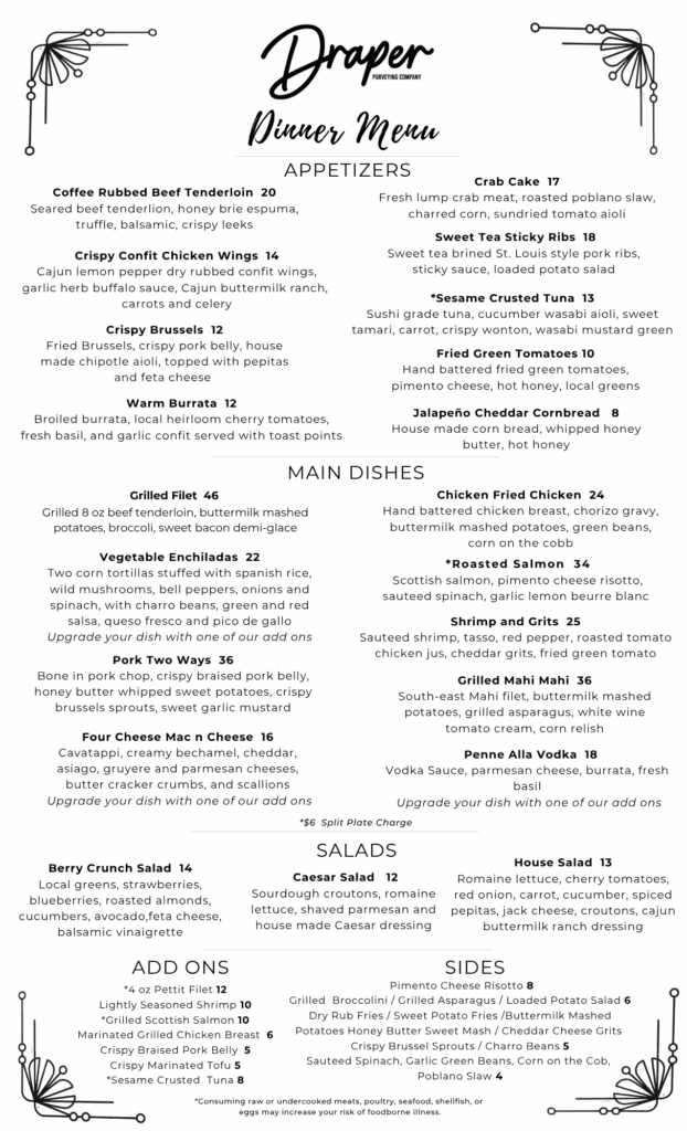 Food | Draper Greenville - Restaurant