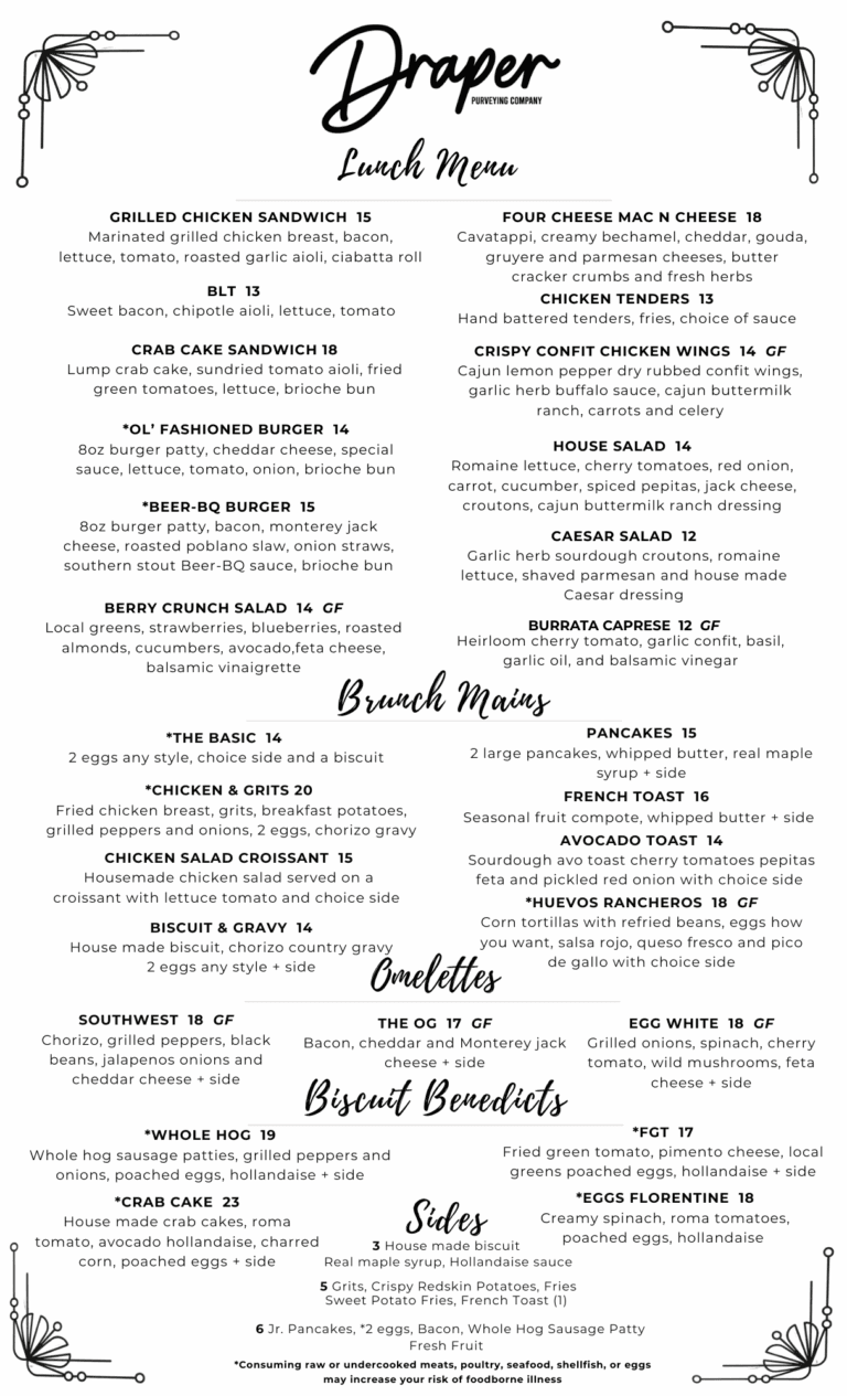 Food | Draper Greenville - Restaurant