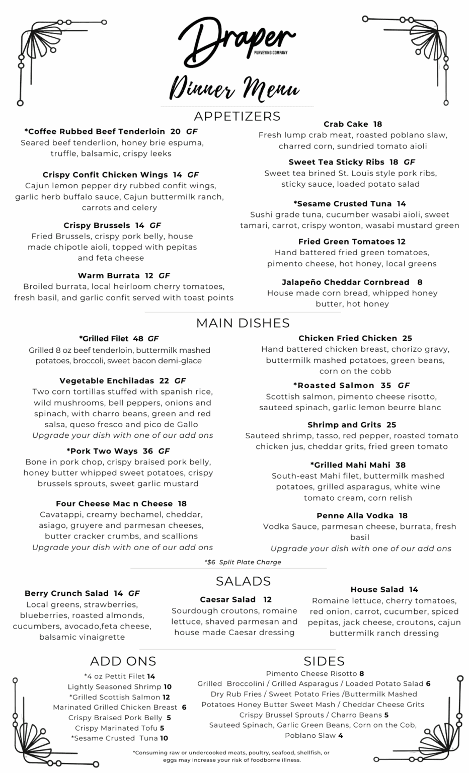 Food | Draper Greenville - Restaurant